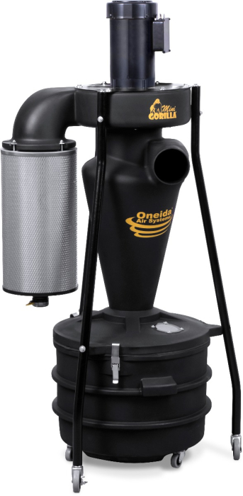 Oneida Air Systems xxpm 1.5HP Mini Gorilla Portable 22. Gal HEPA GFM Cyclone Dust Collector