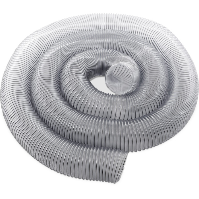 4 inch x 25 foot Clear Anti-Static Urethane Dust Collection Flex-Hose ...