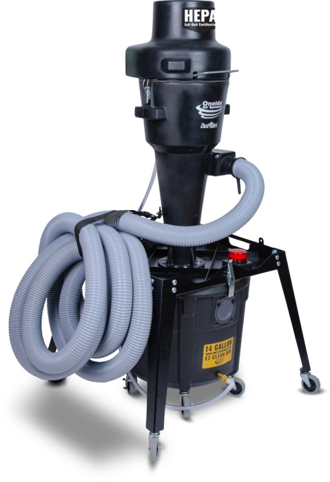 Dust Cobra 1hp High-Pressure HEPA Cyclone Dust Collector (120V, 14 ...
