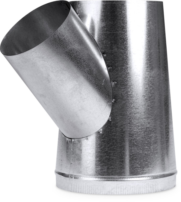 12 x 10 x 10 inch 45 Degree Wye Joint Ductwork Fitting | Oneida Air Systems