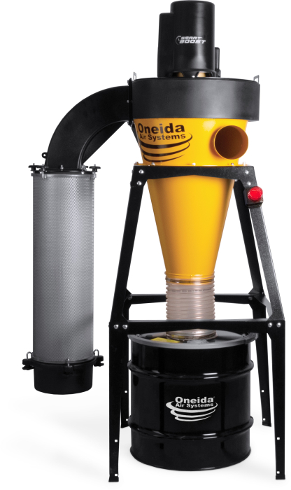 V-System 3000 3hp VFD HEPA-GFM Cyclone Dust Collector with SMART Boost ...