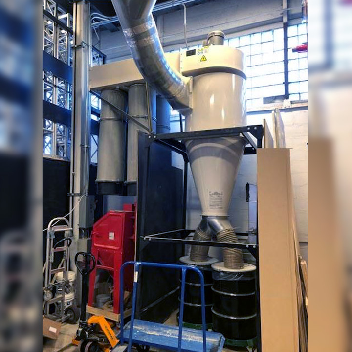 15hp Direct Drive Industrial 1-Micron Cyclone Dust Collection System ...